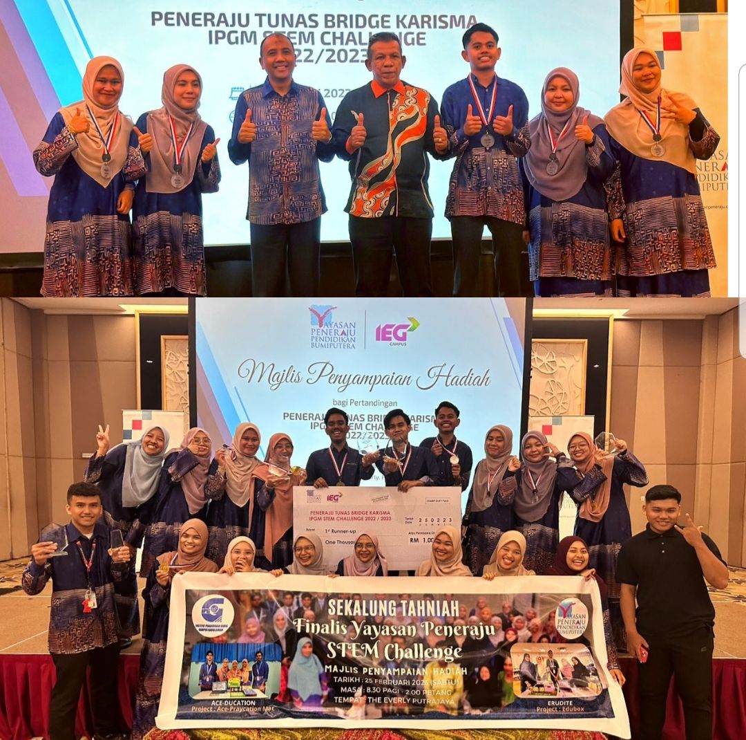 Pencapaian Terbaik IPGK Darulaman Yayasan Peneraju STEM Challenge 2022/2023